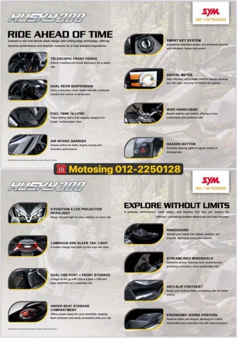 Sym Husky 300 - Motosing | MOTOSING